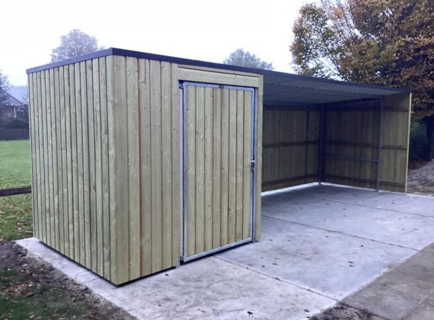 Fietsenstalling Open voorkant bij Gruijters Aluminium in Gemert ...